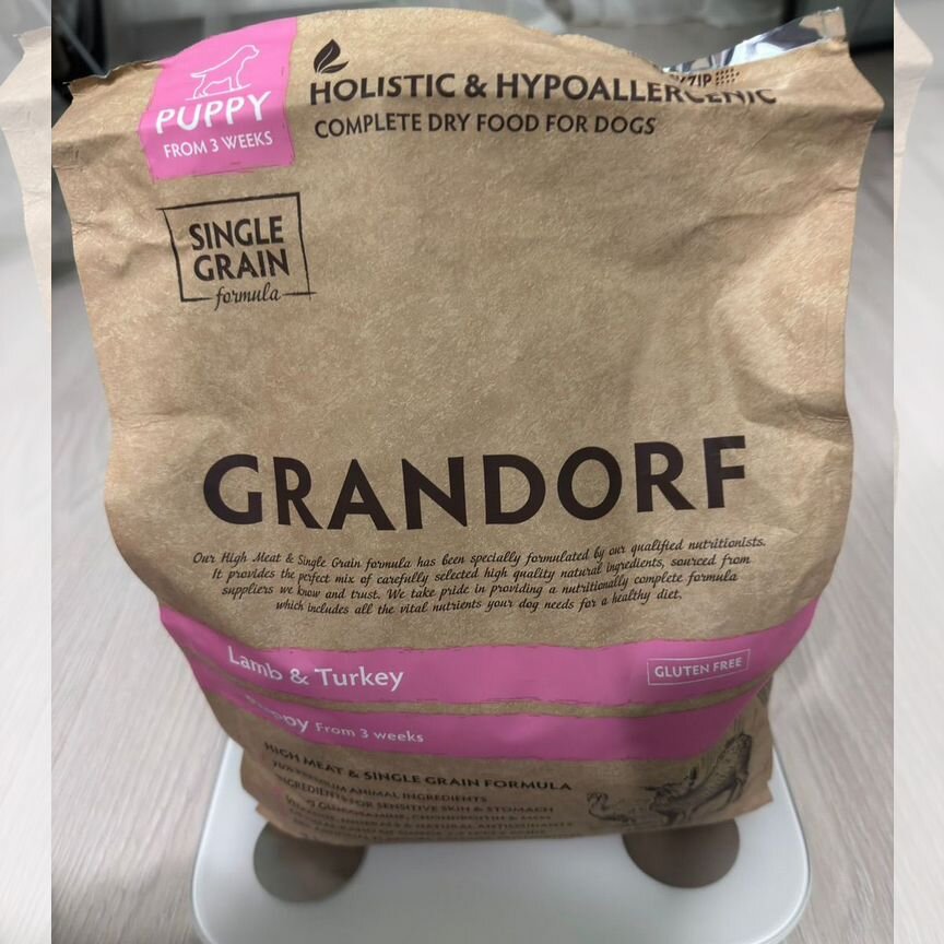 Сухой корм Grandorf Lamb&Turkey Puppy 3кг