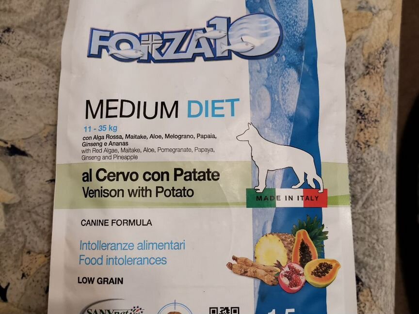 Сухой корм для собак Forza10 Medium Diet оленина