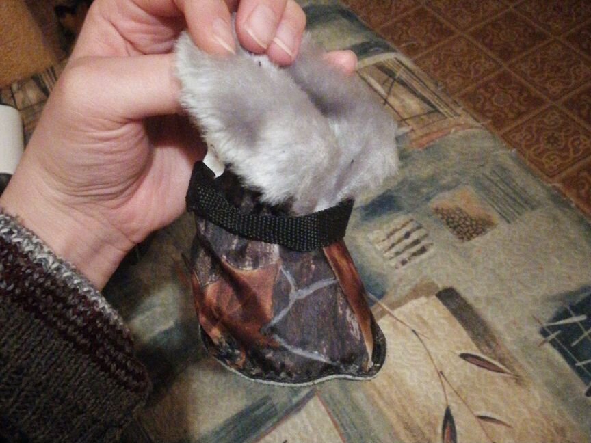 Зимние мягкие ботинки для собаки