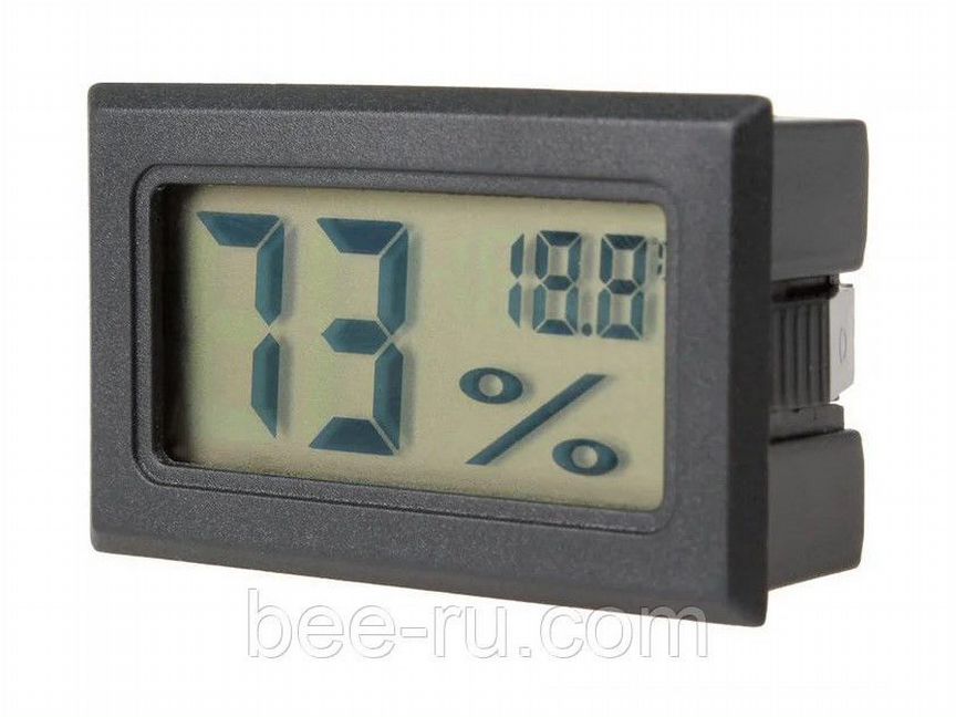 Гигрометр влагомер-термометр (c батарейками)