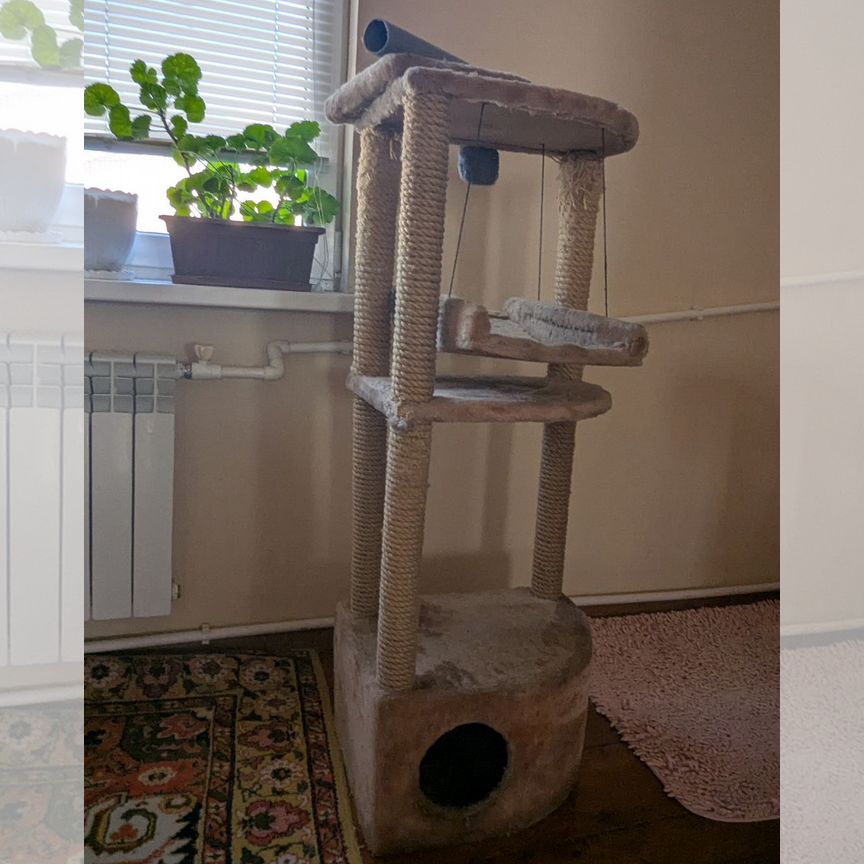 Когтеточка домик для кошки бу