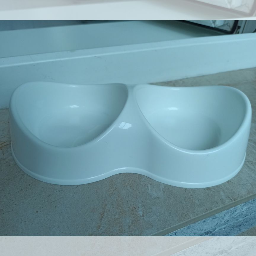 Миска для животных двойная