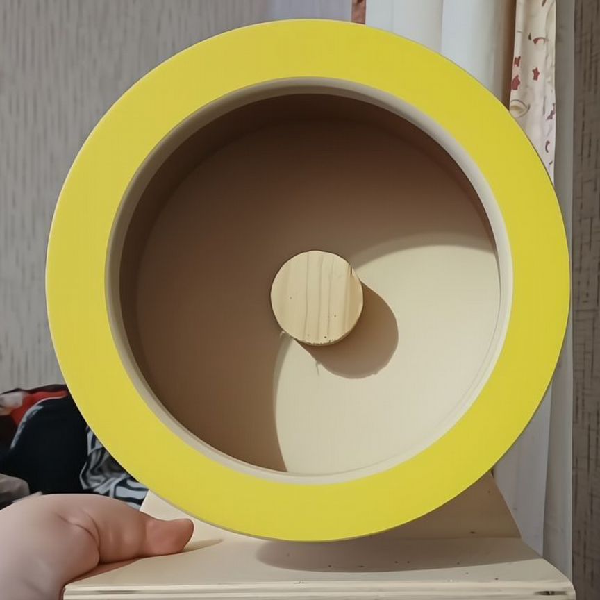 Колесо для хомяка деревянное