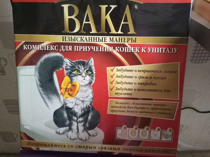 Для приучения кошек к унитазу изысканные манеры