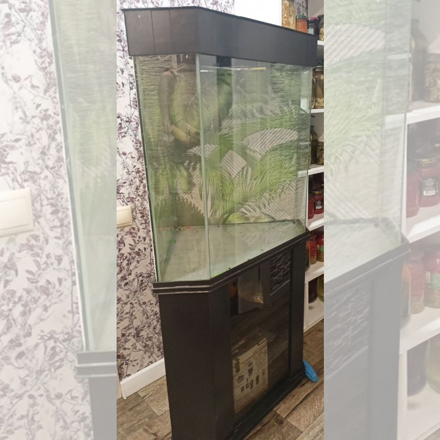 Аквариум с тумбой бу