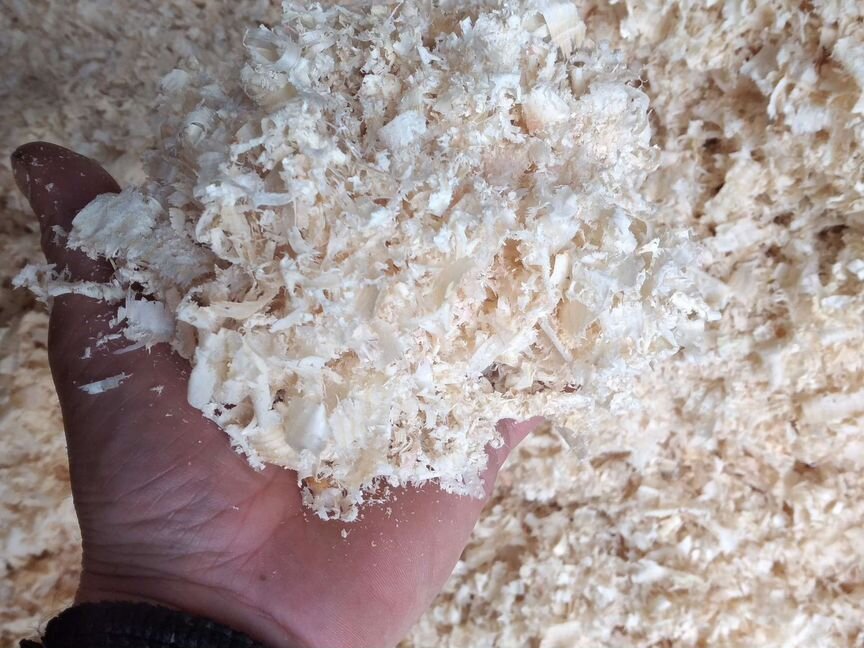 Опилки стружка в мешках, сухая