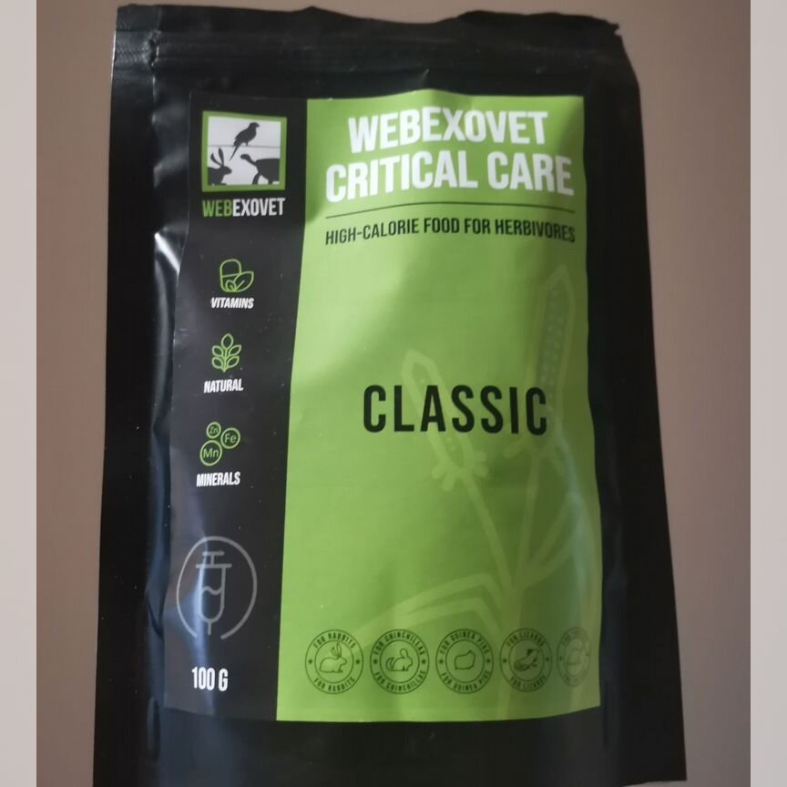 Корм webexovet critical care (вскрытый)
