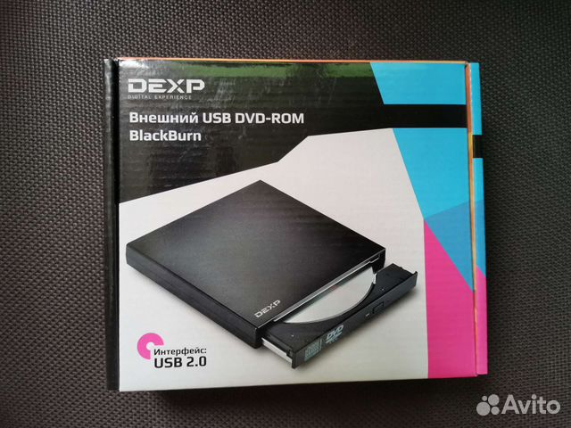 Внешний привод DVD-RW dexp BlackBurn +2диска купить в Туле | Электроника | Авито