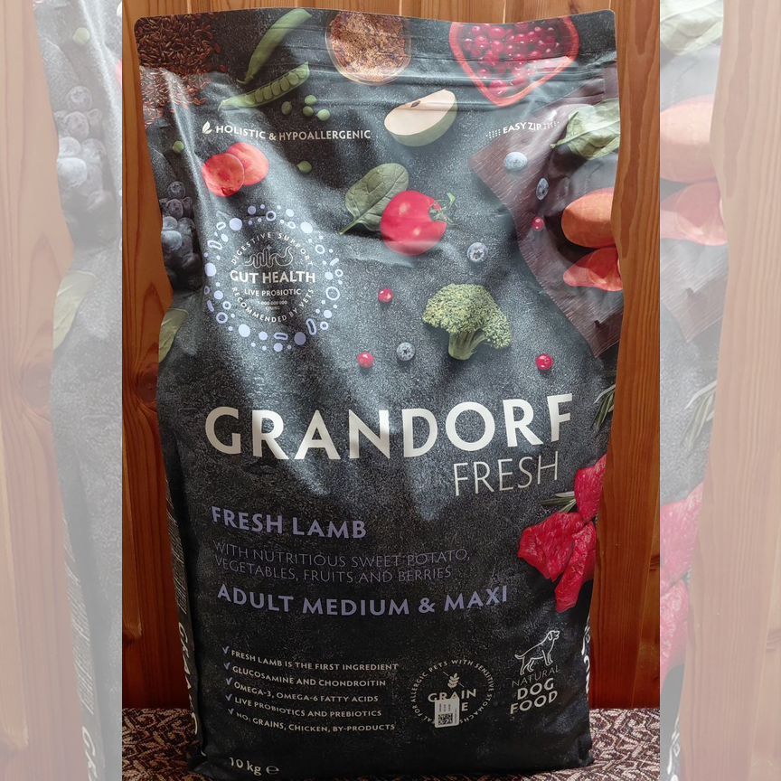 Корм для собак Grandorf Fresh (10 кг) ягненок