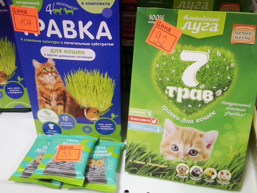 Травка для домашних питомцев