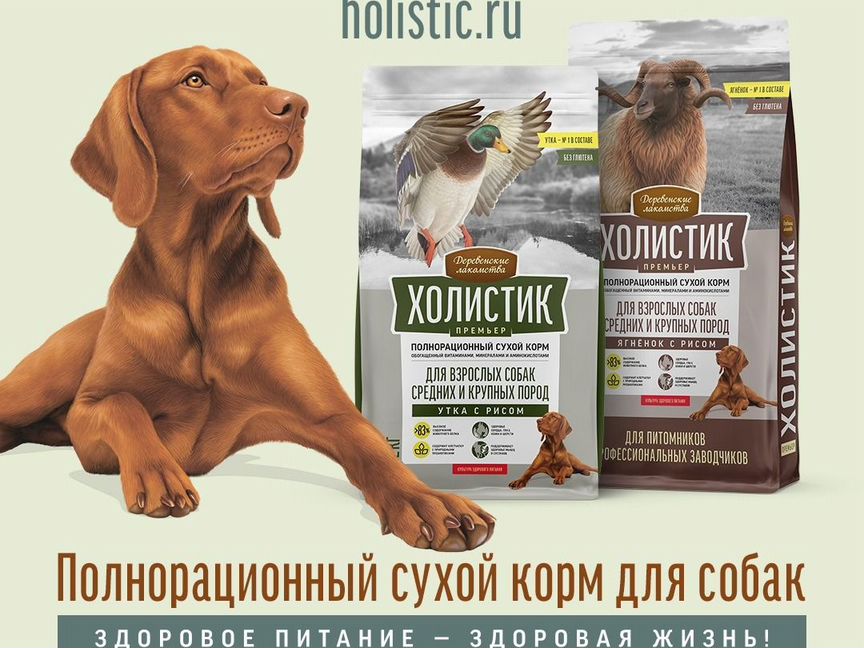Корм для собак Деревенские лакомства холистик