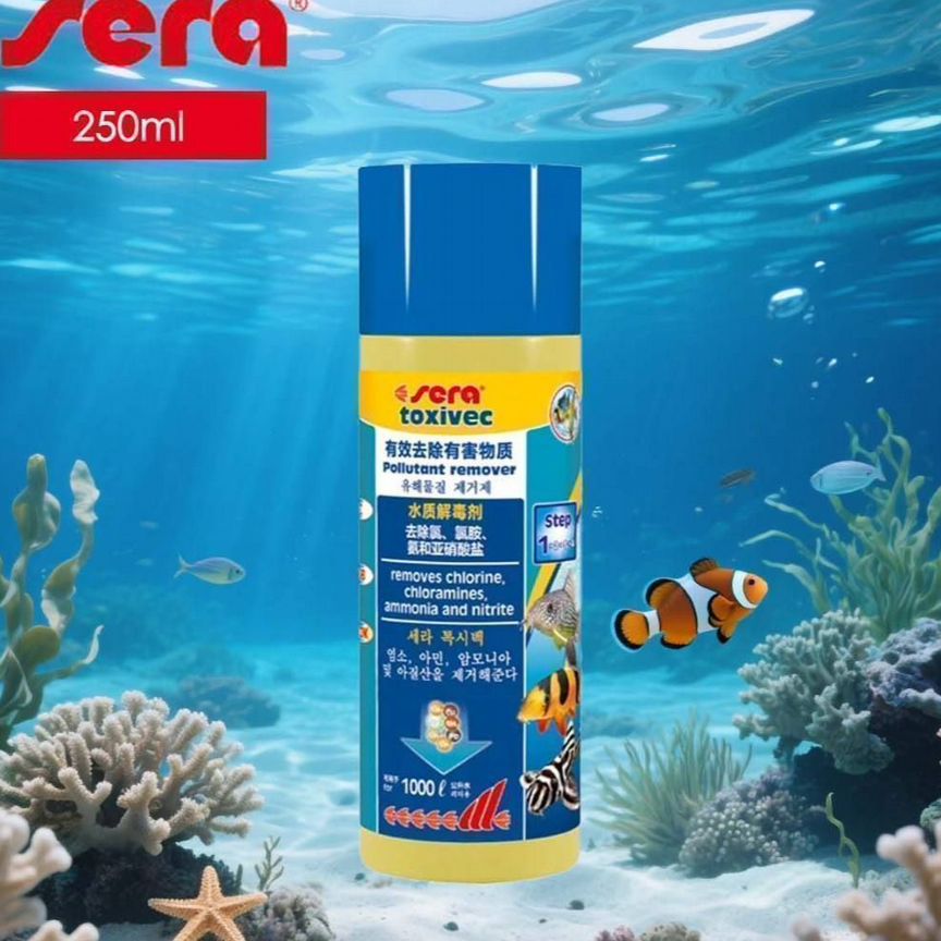 Средство для воды в аквариуме Sera Toxivec 250 мл