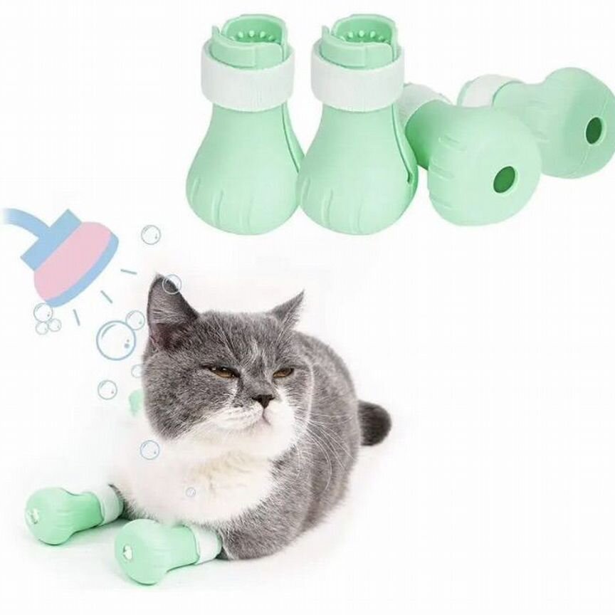 Силиконовые накладки на лапы кошке