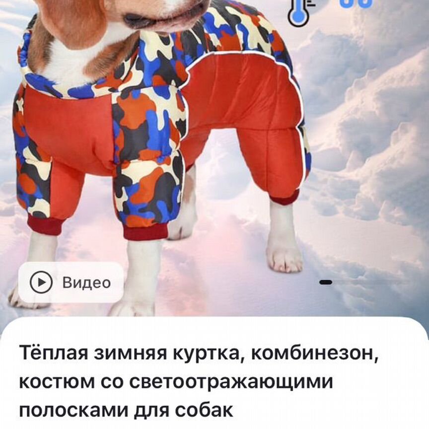 Зимний комбинезон для сабаки(девочка)