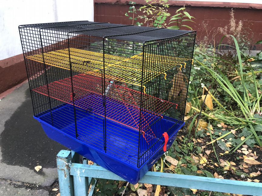 3-х этажная клетка для крыс, хомяков, мышей