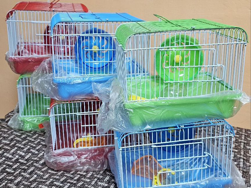 Клетки для хомячков,мышек,песчанок. Новые