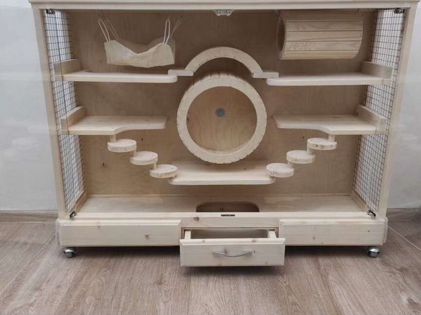 Клетка-витрина для дегу, хорька, ласки, шиншиллы