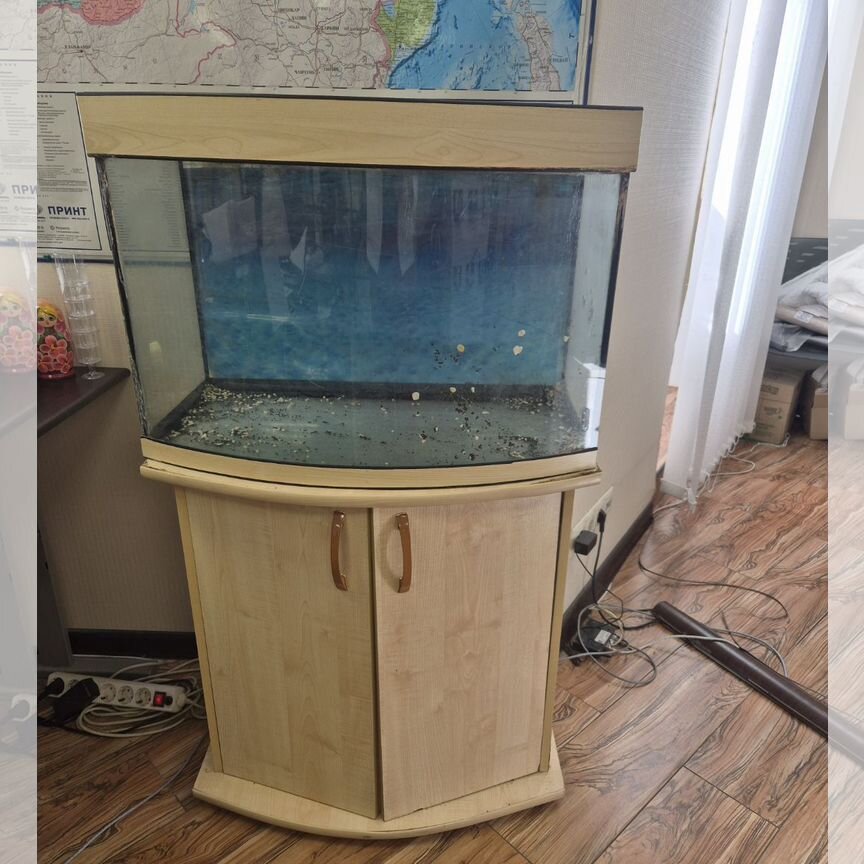 Аквариум с тумбой бу
