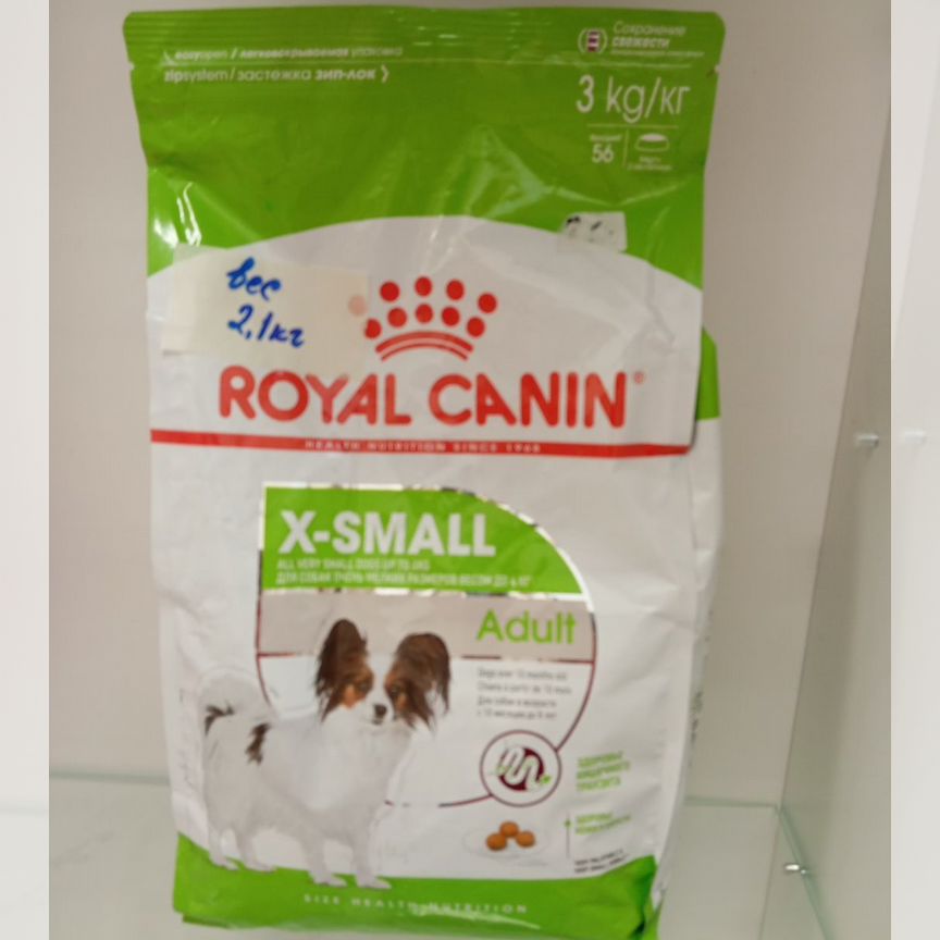 Корм для собак Royal Canin X-Small Adult 2.1 кг