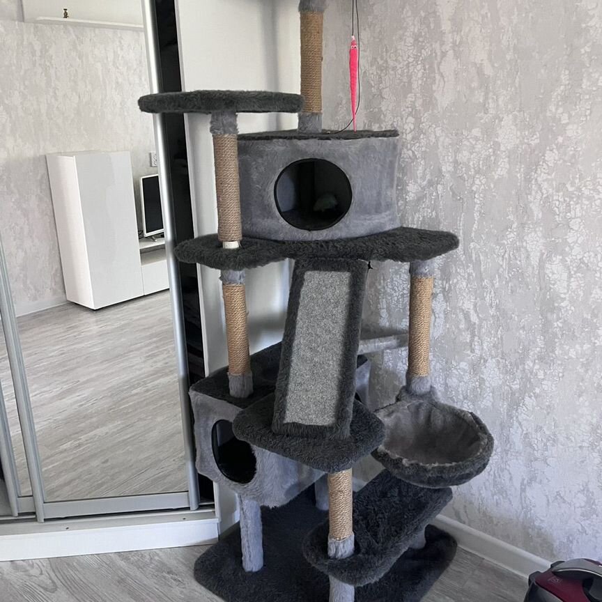 Когтеточка домик для кошки бу