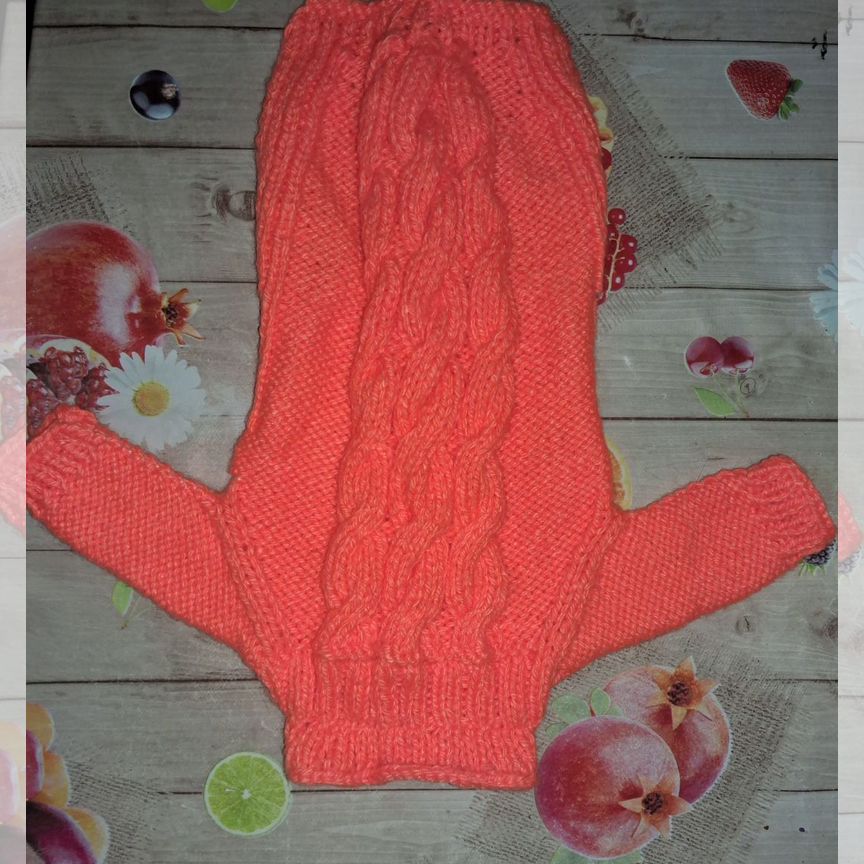 Вязаная кофта для собак