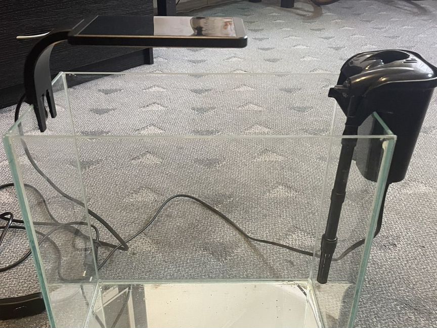 Аквариум Нано 15 литров комплект бу