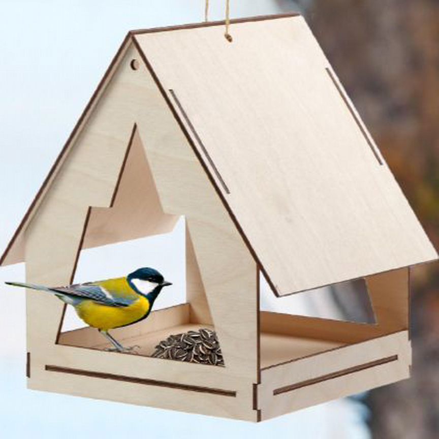 Kopмушка для птиц, 22 17 17 см, разобранная, «Юрта