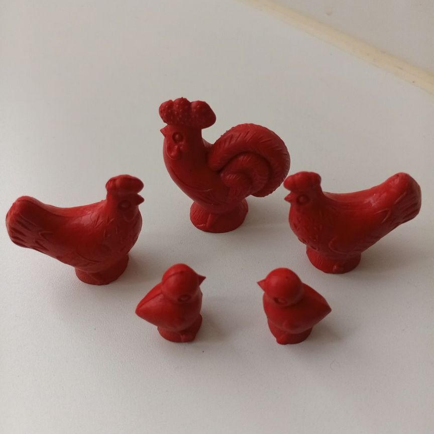 Петушок Курочки Цыплята набор Куриная семейка