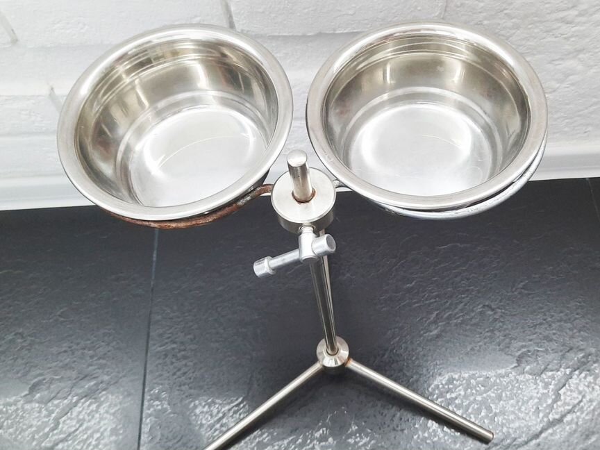 Подставка для кормления собаки, высота регулируетс