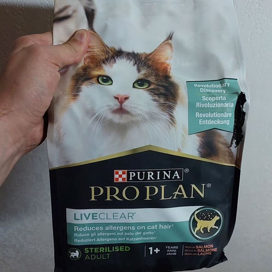 Корм для кошек Purina ProPlan Live Clear +1 1,4кг