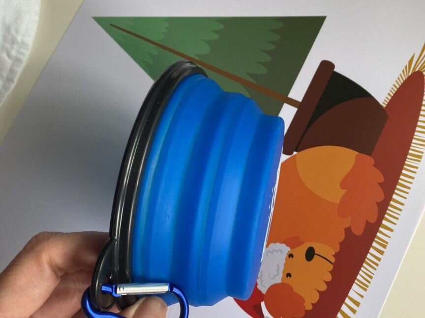 Миска складная походная для собак и коврик