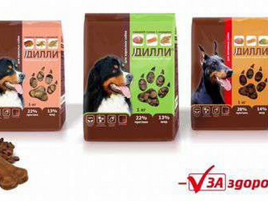 Сухой корм для собак Дилли 14 кг