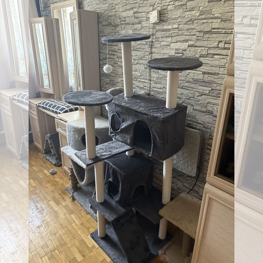 Когтеточка для кошек высокая новая