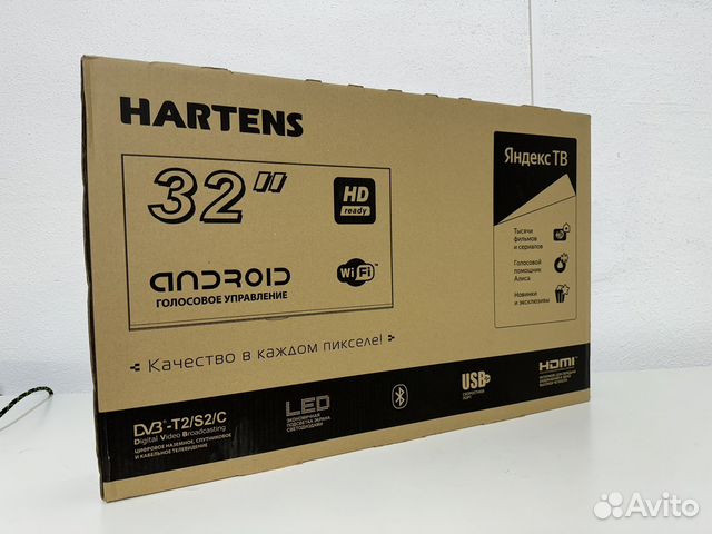 Большой SMART телевизор Hartens 82см с Алисой купить в Санкт-Петербурге ...