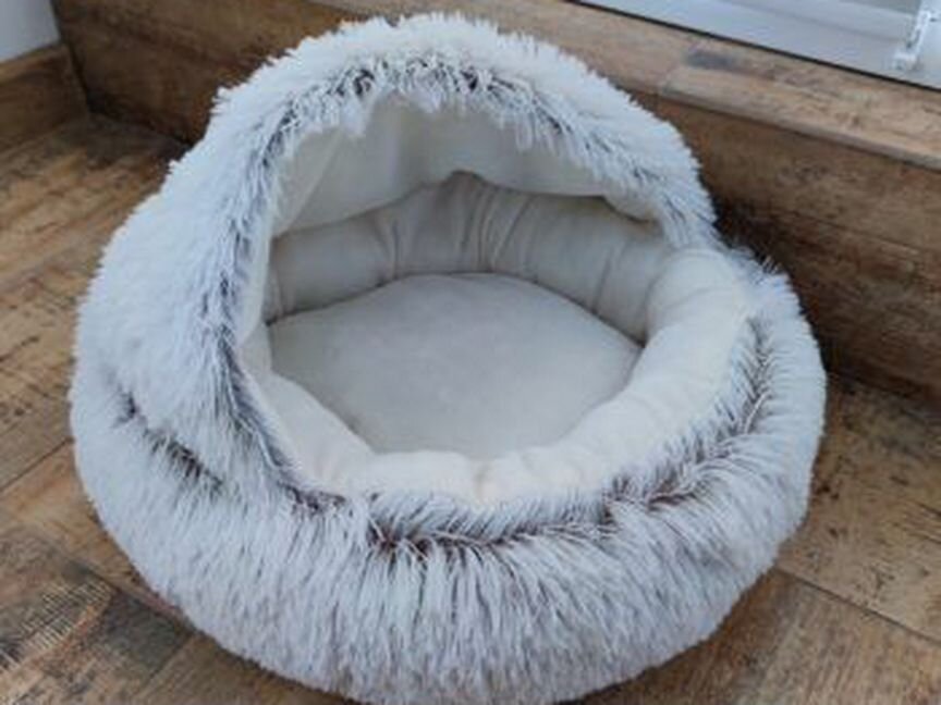 Закр. лежанка для животных Turbosky Бежевый домик