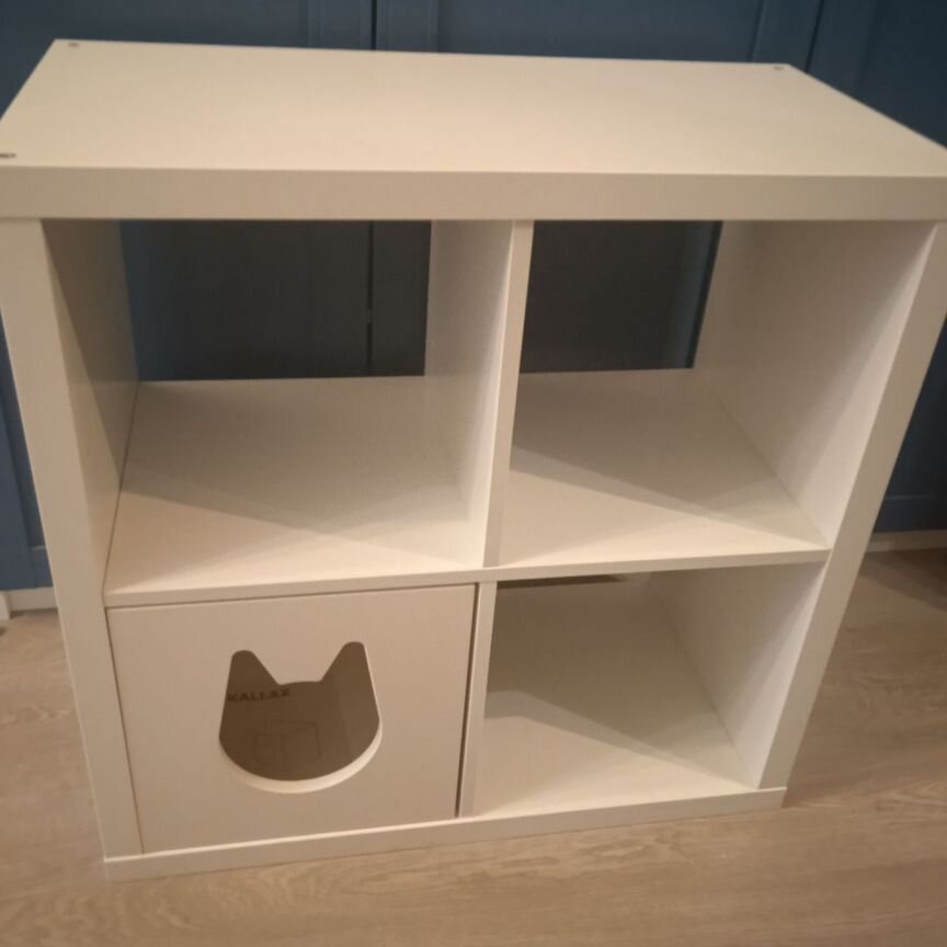 Домик стеллаж ящик массив для кошек Икеа