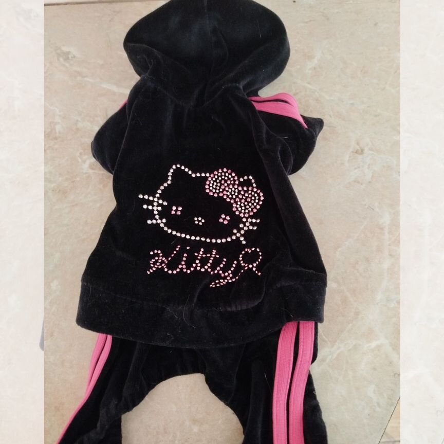 Велюровый спортивный костюм для животных