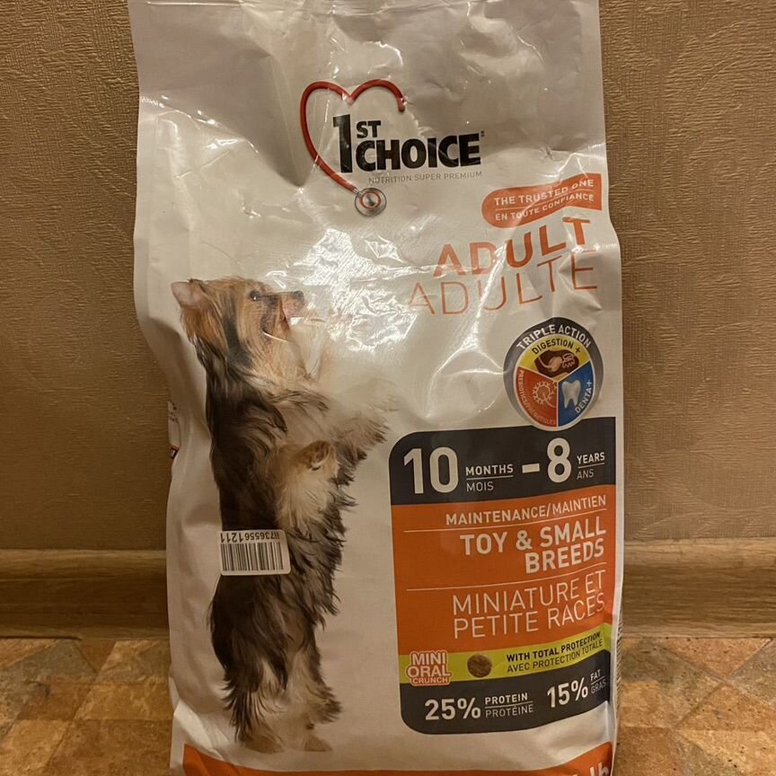 Корм для собак мелких пород First choice