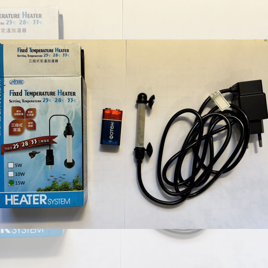 Нагреватель в аквариум fixed temperature 15w
