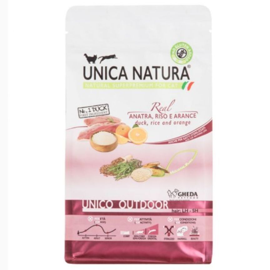 Сухой корм для кошек unica natura