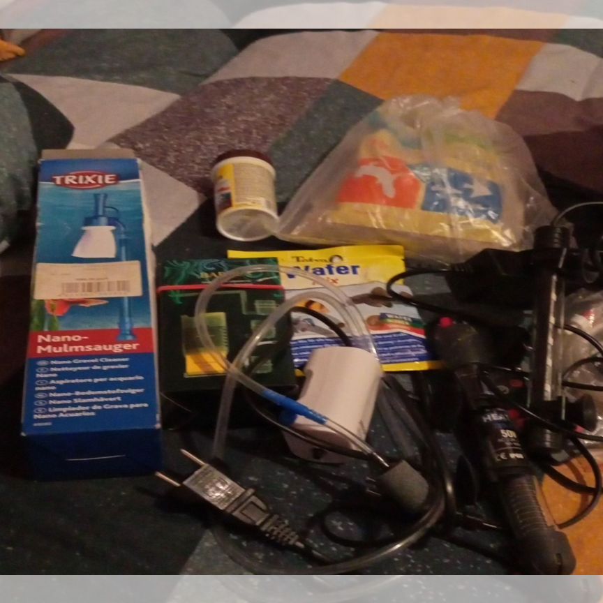 Набор для аквариума (нагреватель, фильтр и т.д.)