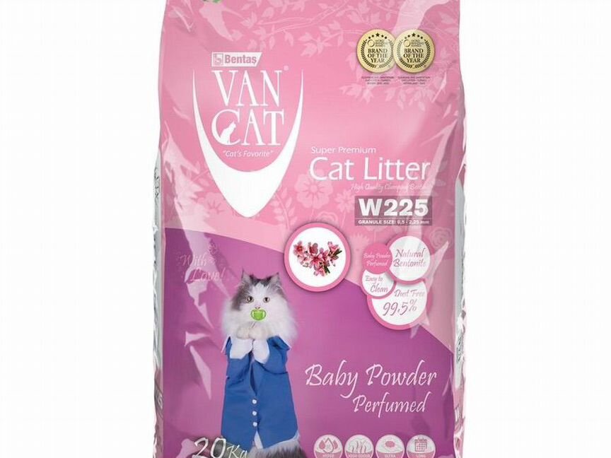 Van Cat комкуюшийся наполнитель, 20 кг