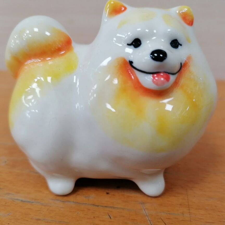 Шпиц керамика ручной работы