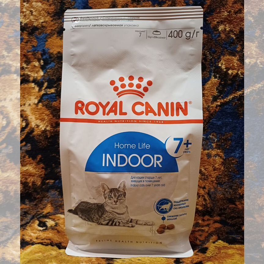 Корм сухой для стареющих кошек (7-12 лет) Indoor