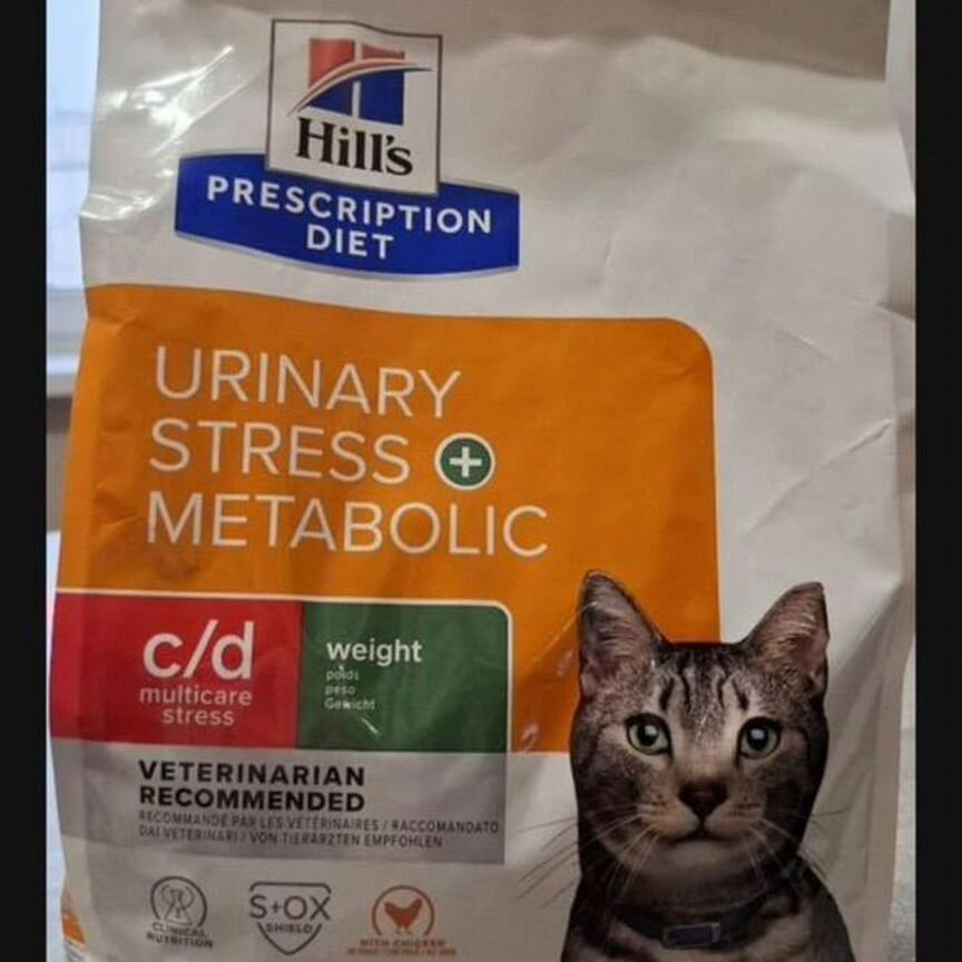 Корм для кошек Hills Urinary stress metabolic c/d