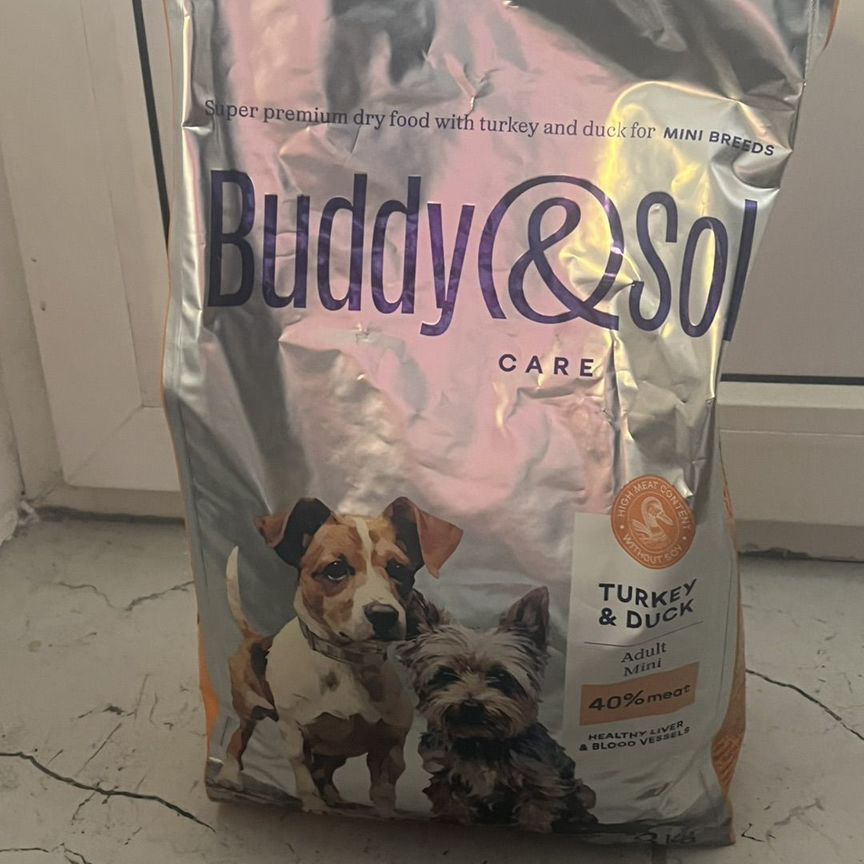 Корм для собак Buddy & Sol индейка утка 3кг