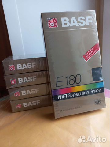 Видеокассета basf E-180 VHS HiFi купить в Москве | Электроника | Авито