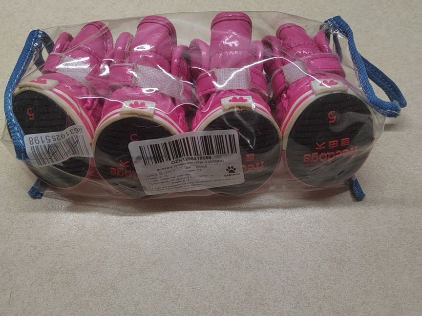 Зимние ботинки для собак