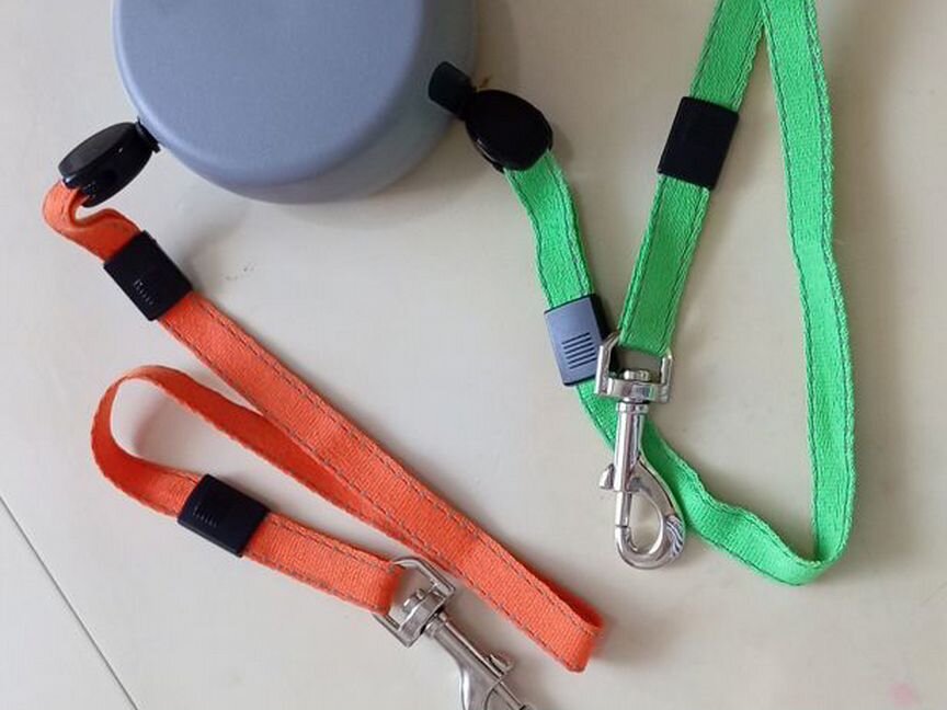 Поводок рулетка для двух собак Dual Dog -01