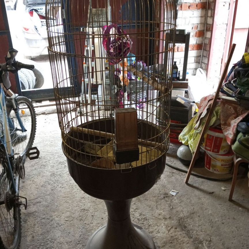 Клетка для крупного попугая, и корелла